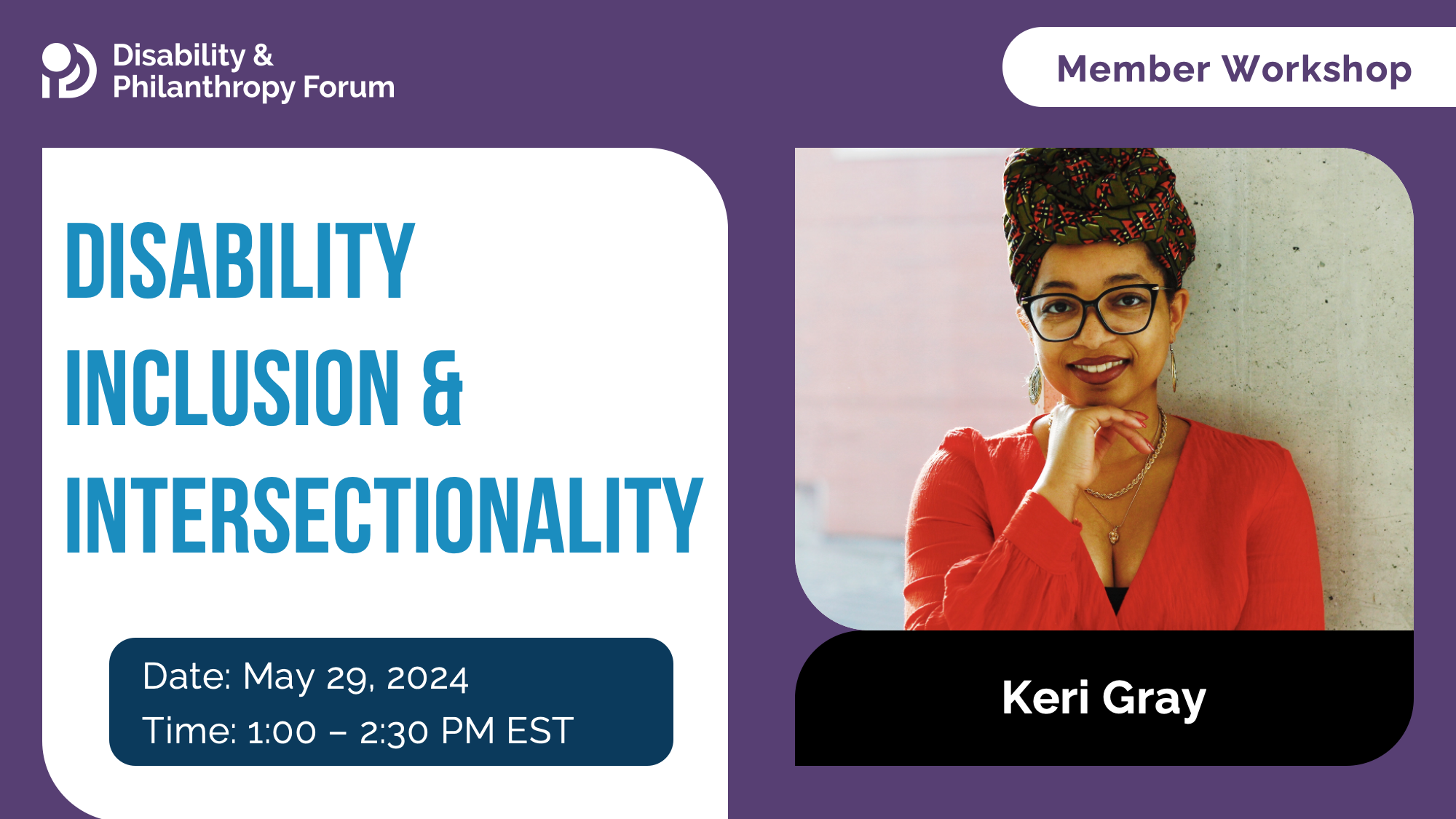 Disability Inclusion & Intersectionality Workshop - Disability ...